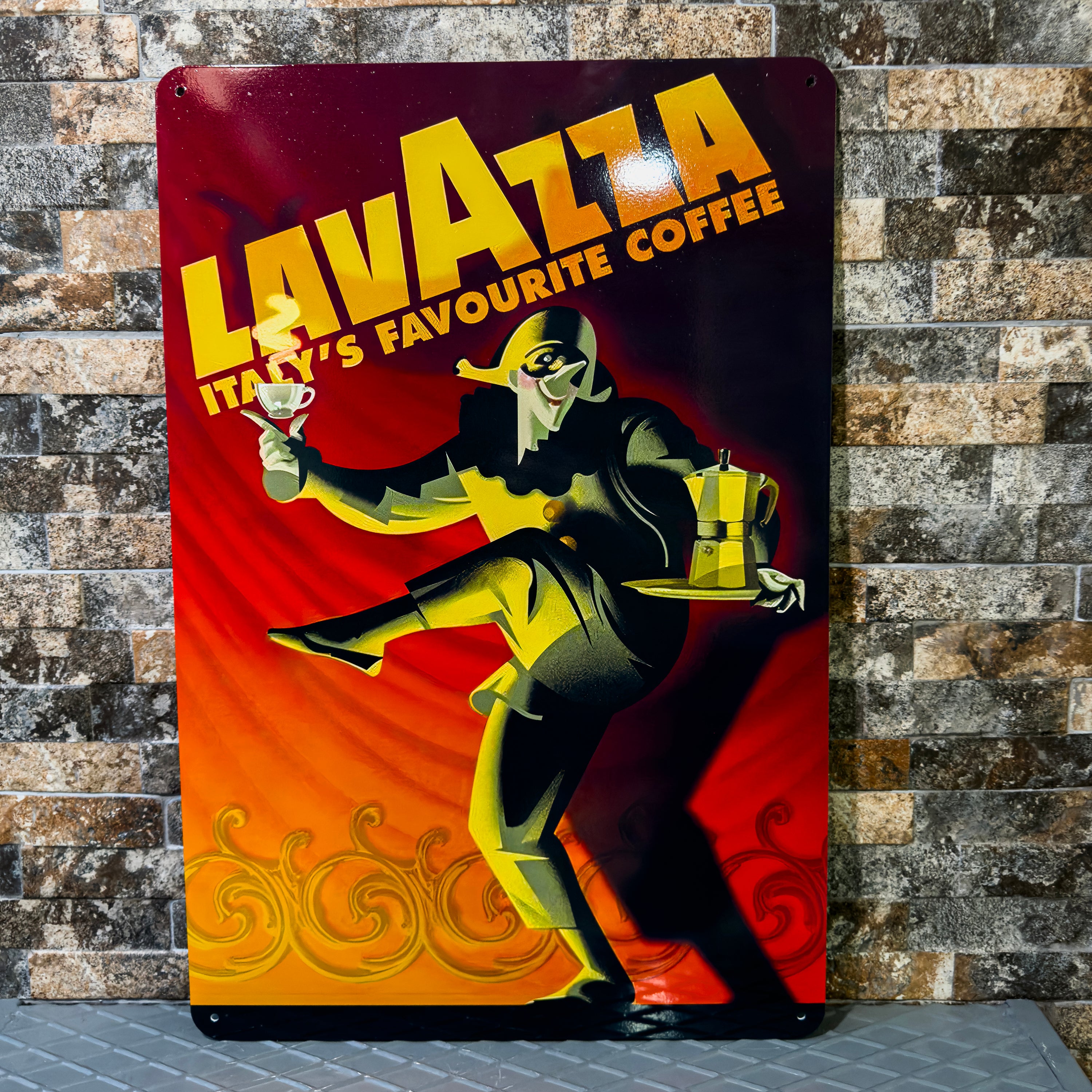 Lavazza Vintage Coffee Sign – Heavy Metal Cafe & Bar Decor – ZobGarage