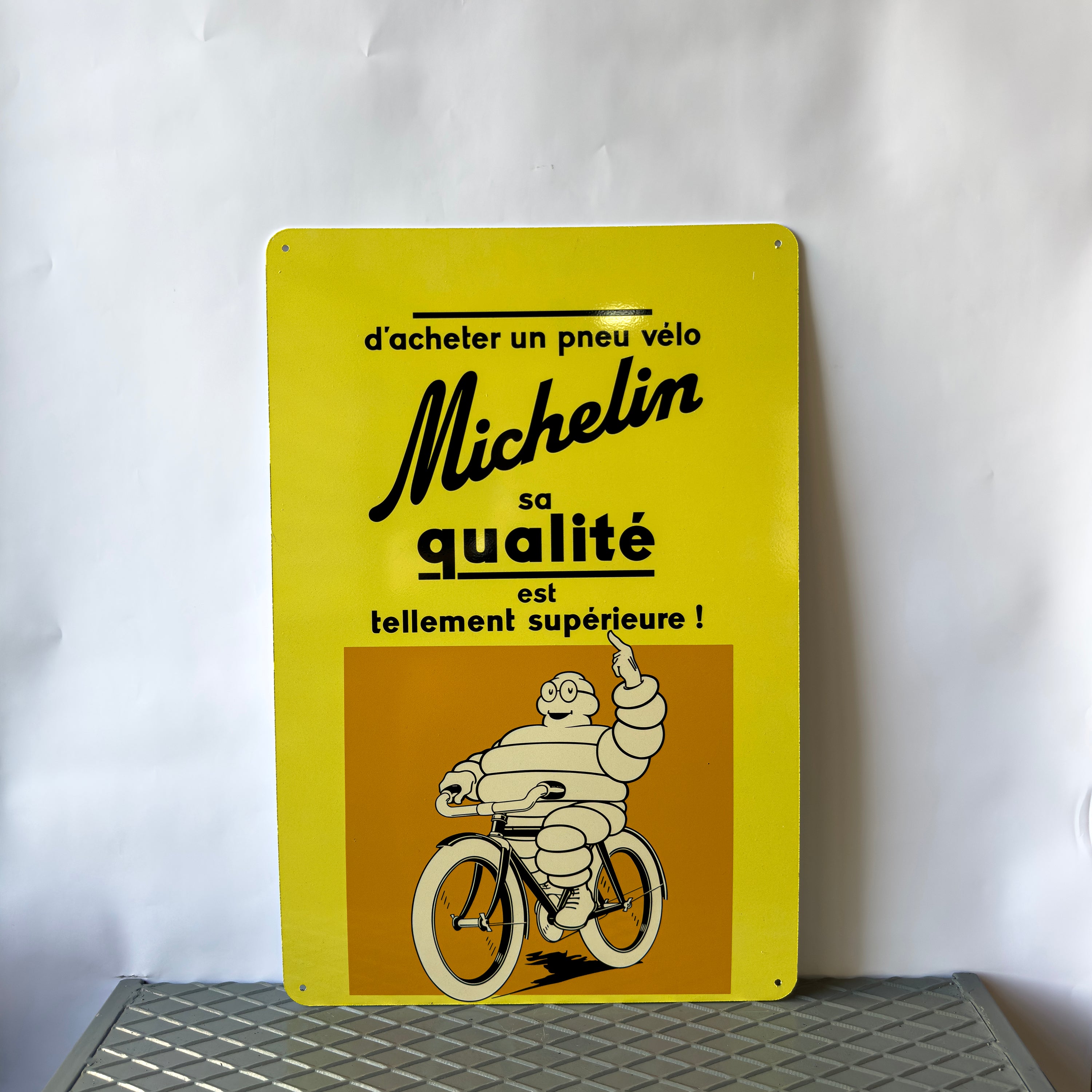 Michelin Sa Qualite Vintage Sign – Heavy Metal Garage & Tyre Sign ...